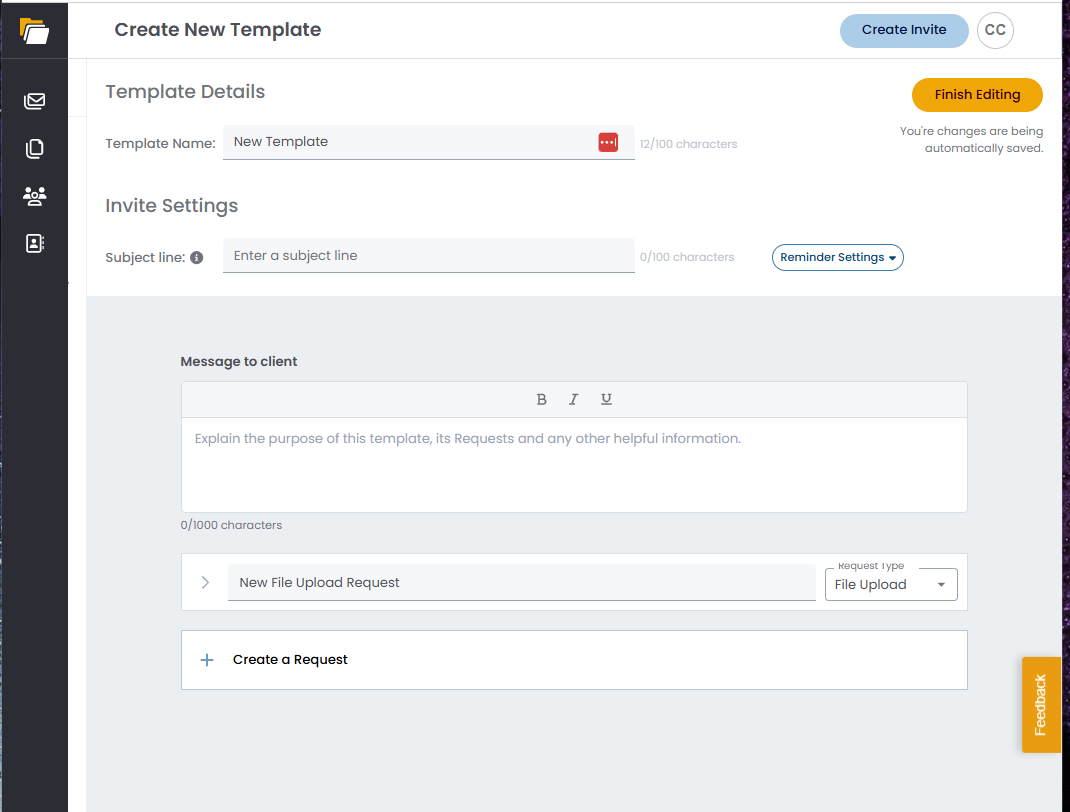Create a New Template