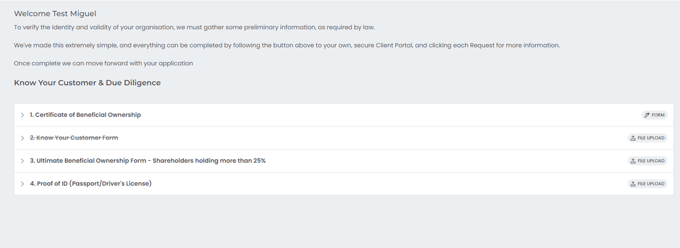 Client and Sender Experiences